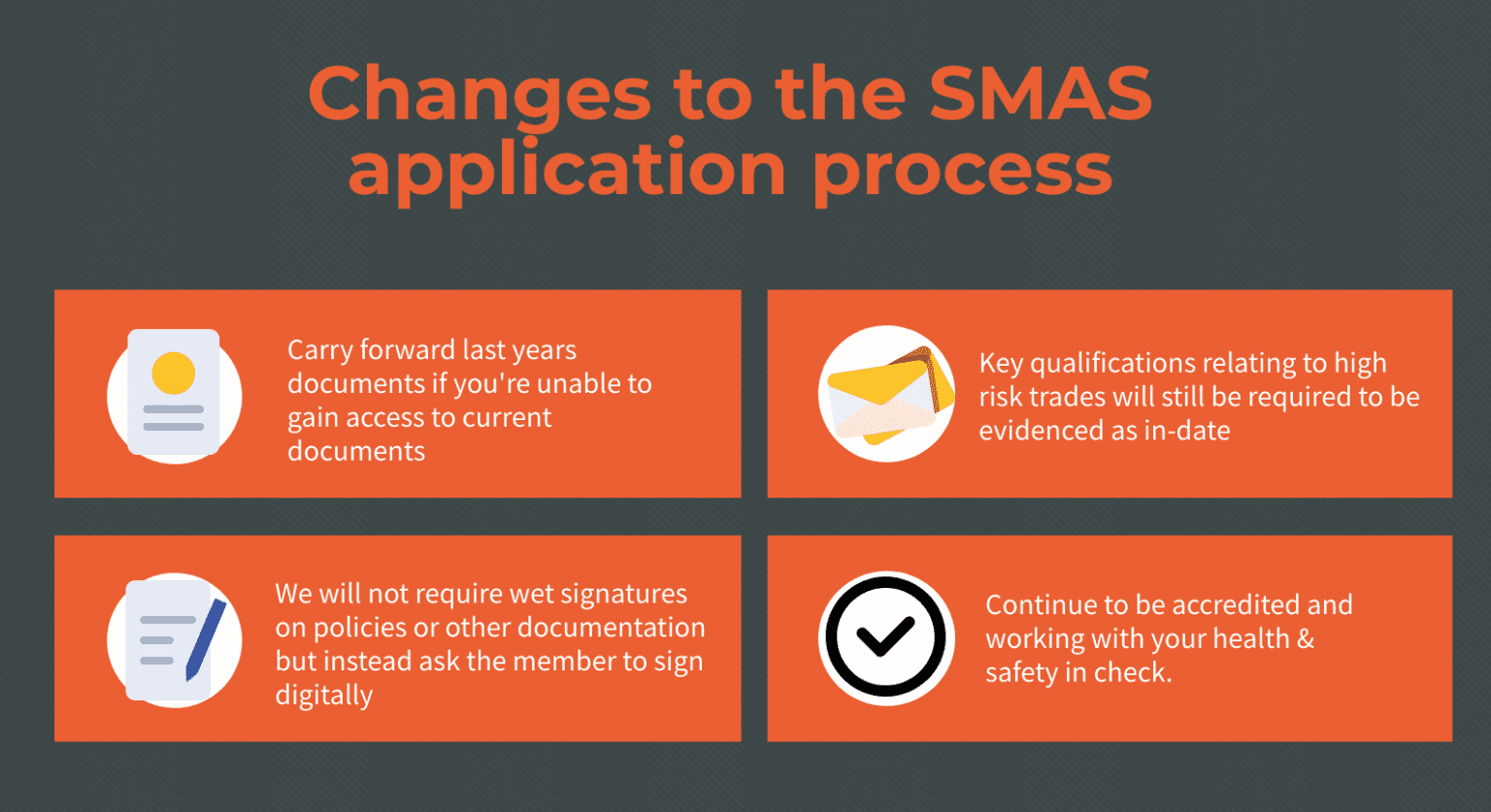 Changes to SMAS application process | Smas Worksafe